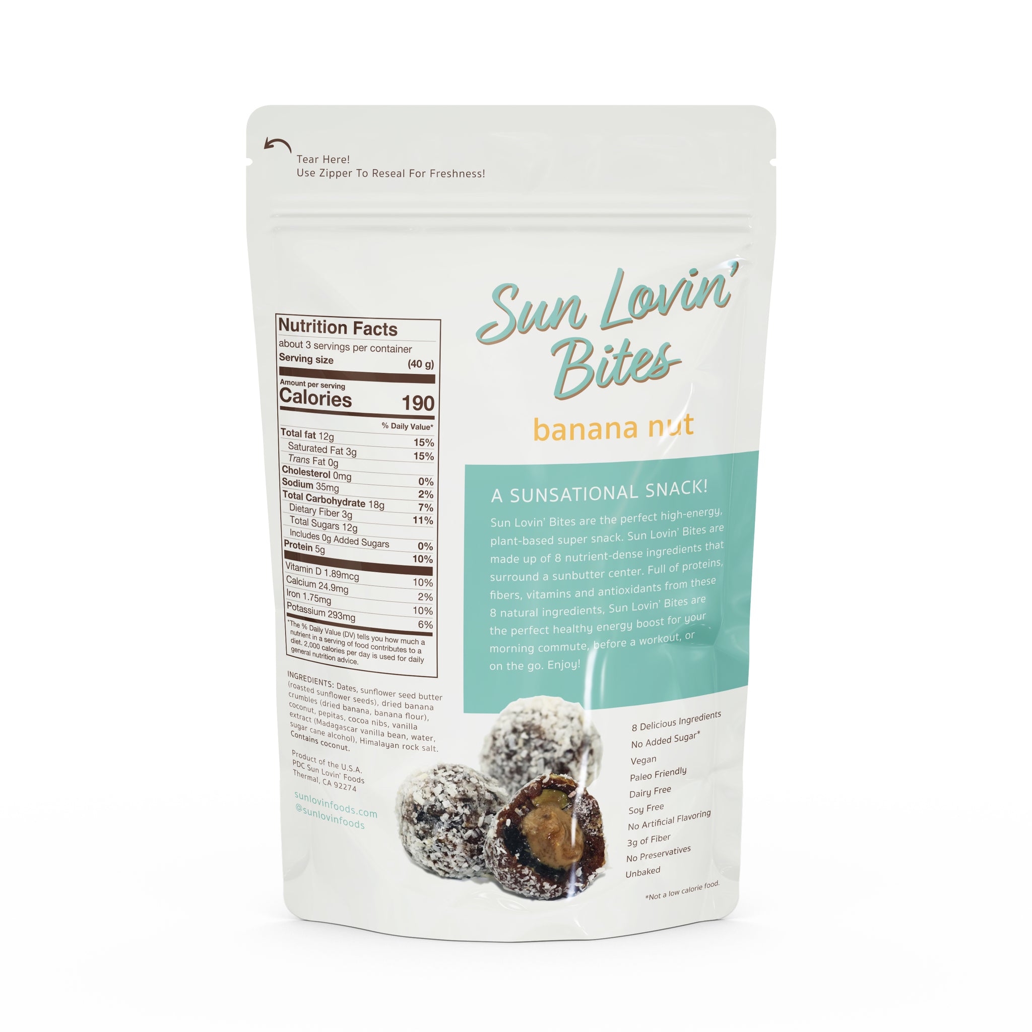 Banana Nut Bites – Sun Lovin' Foods